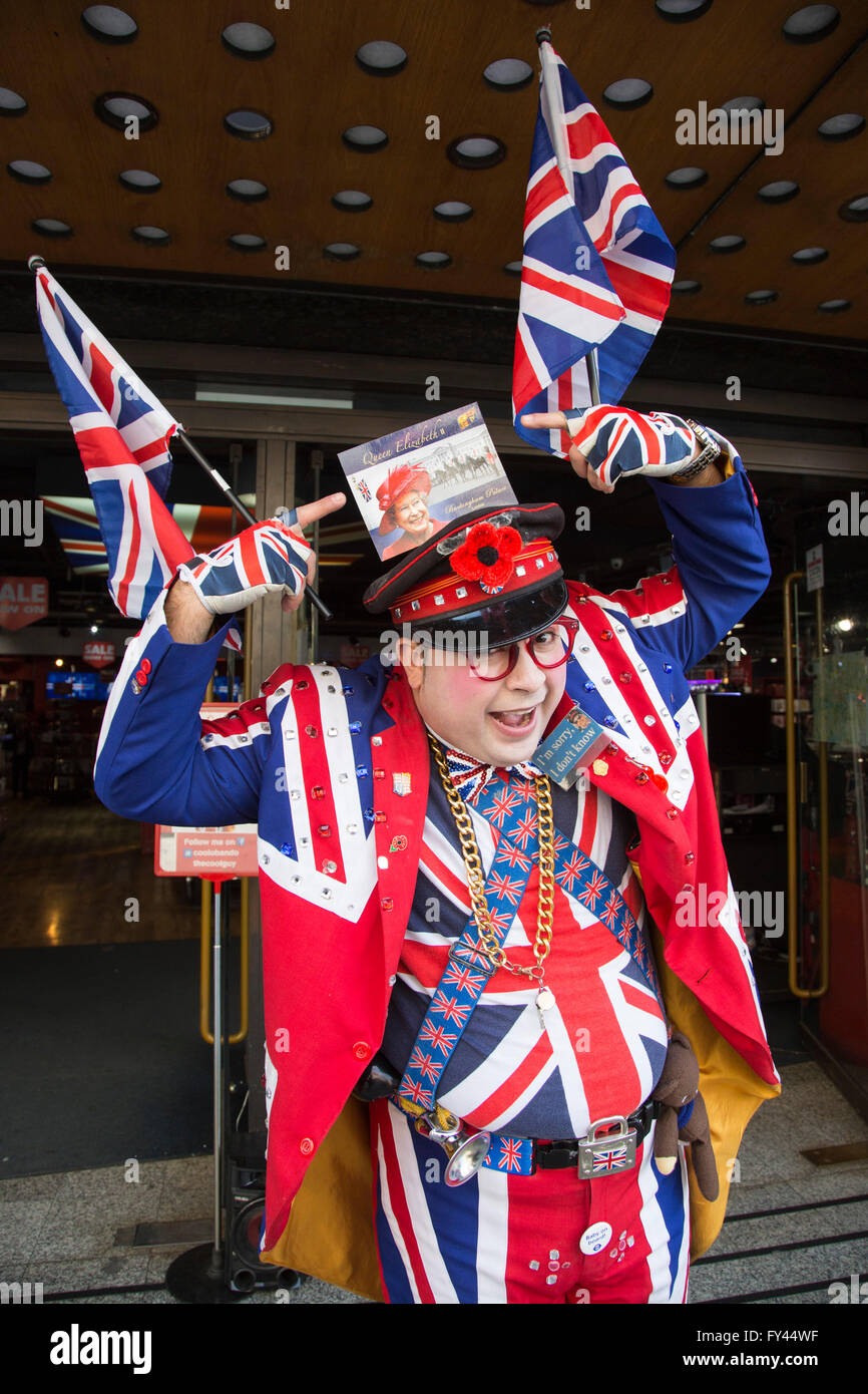 London, UK. 21 April 2016. Pictured: The Cool Guy from Cool Britannia ...