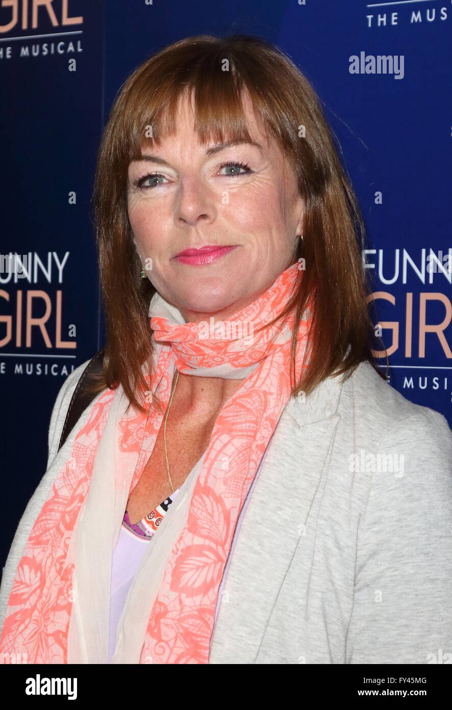 London. UK. Doon Mackichan at Funny Girl Press Night at The Savoy ...