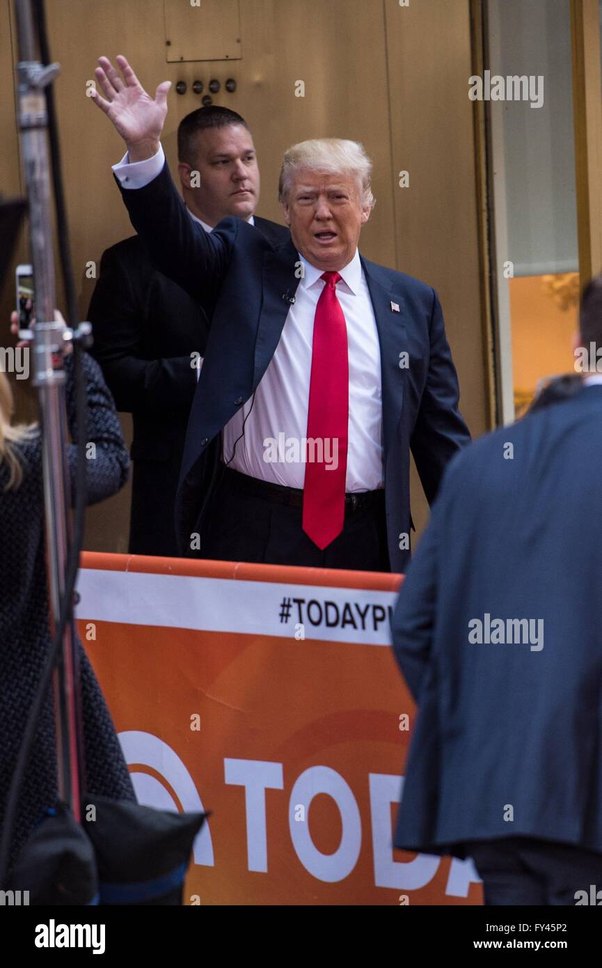 New York, NY, USA. 21st Apr, 2016. Donald Trump in attendance for ...
