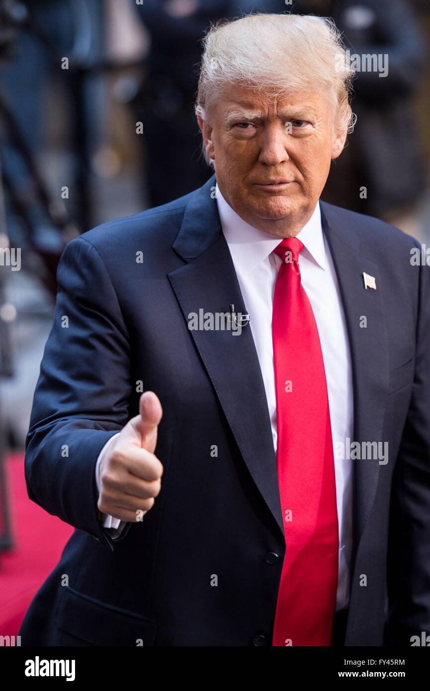 New York, NY, USA. 21st Apr, 2016. Donald Trump in attendance for ...