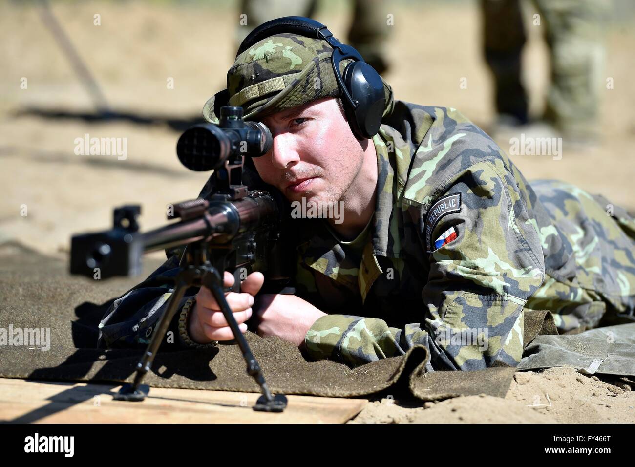 Bzenec, Czech Republic. 21st Apr, 2016. 8th Military Snipers World ...