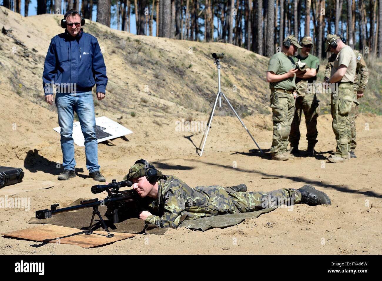 Bzenec, Czech Republic. 21st Apr, 2016. 8th Military Snipers World ...