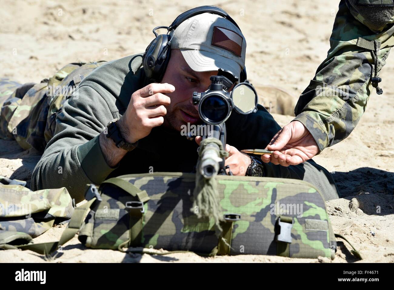 Bzenec, Czech Republic. 21st Apr, 2016. 8th Military Snipers World ...