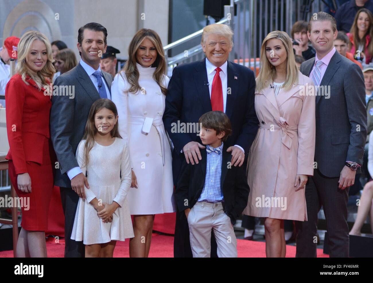 New York, NY, USA. 21st Apr, 2016. Tiffany Trump, Donald Trump Jr., Kai ...