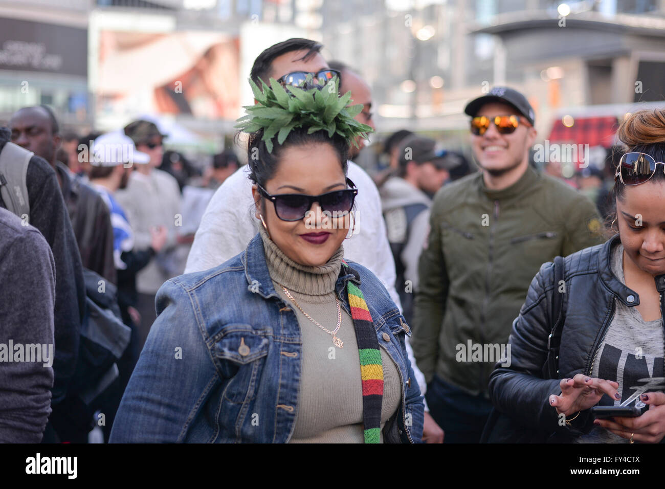 TORONTO/ONTARIO CANADA - 2016 APRIL 20: People celebrating 420 Toronto ...