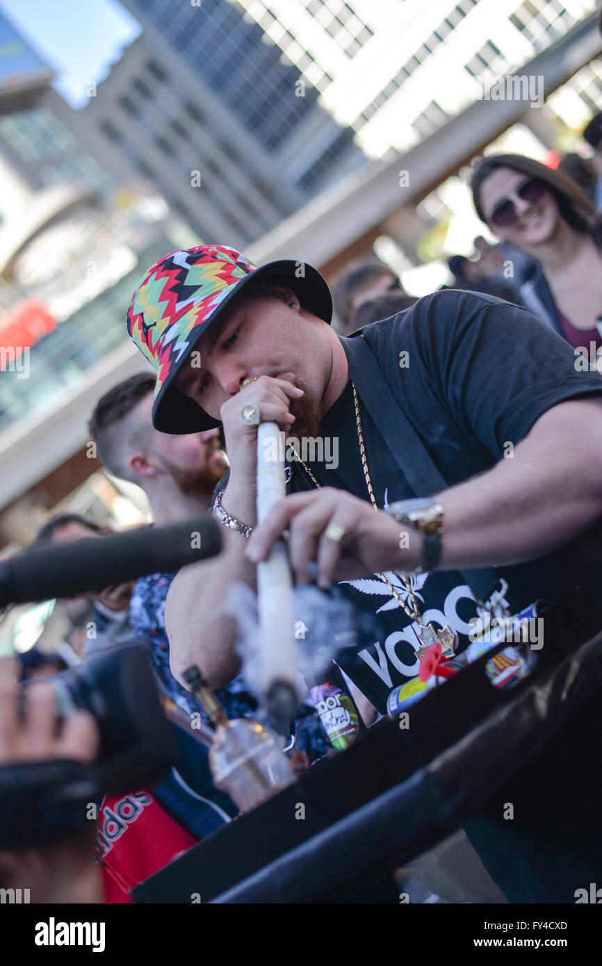 TORONTO/ONTARIO CANADA - 2016 APRIL 20: People celebrating 420 Toronto ...