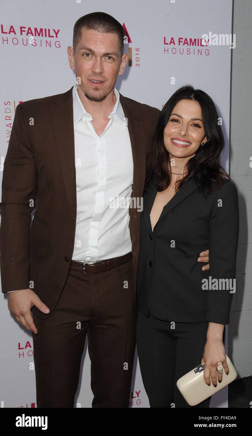 Los Angeles, CA, USA. 21st Apr, 2016. Steve Howey, Sarah Shahi at ...