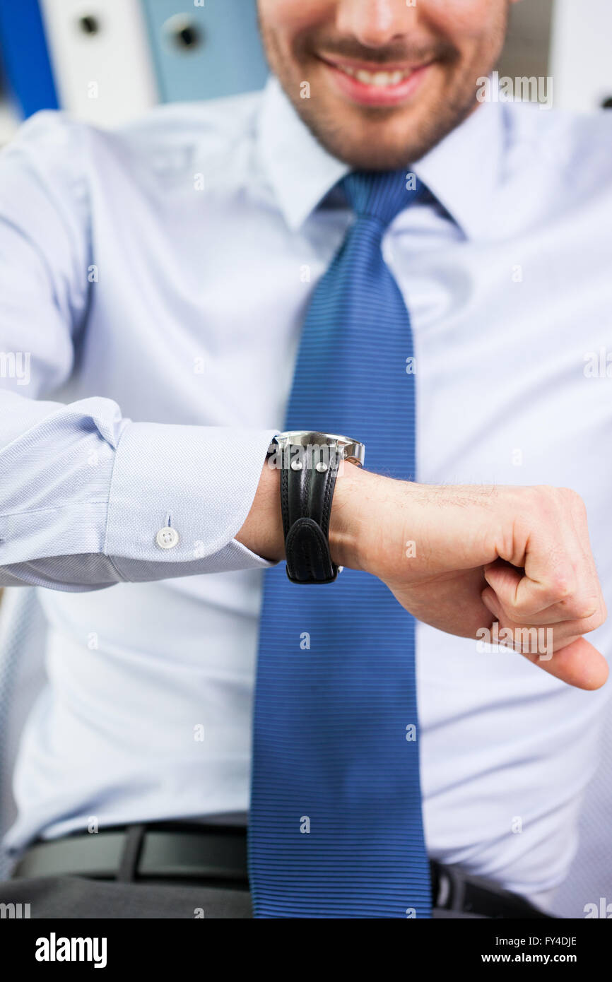 Office worker checking watch hi-res stock photography and images - Alamy