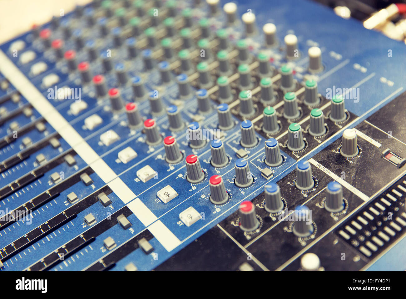control panel at recording studio or radio station Stock Photo - Alamy