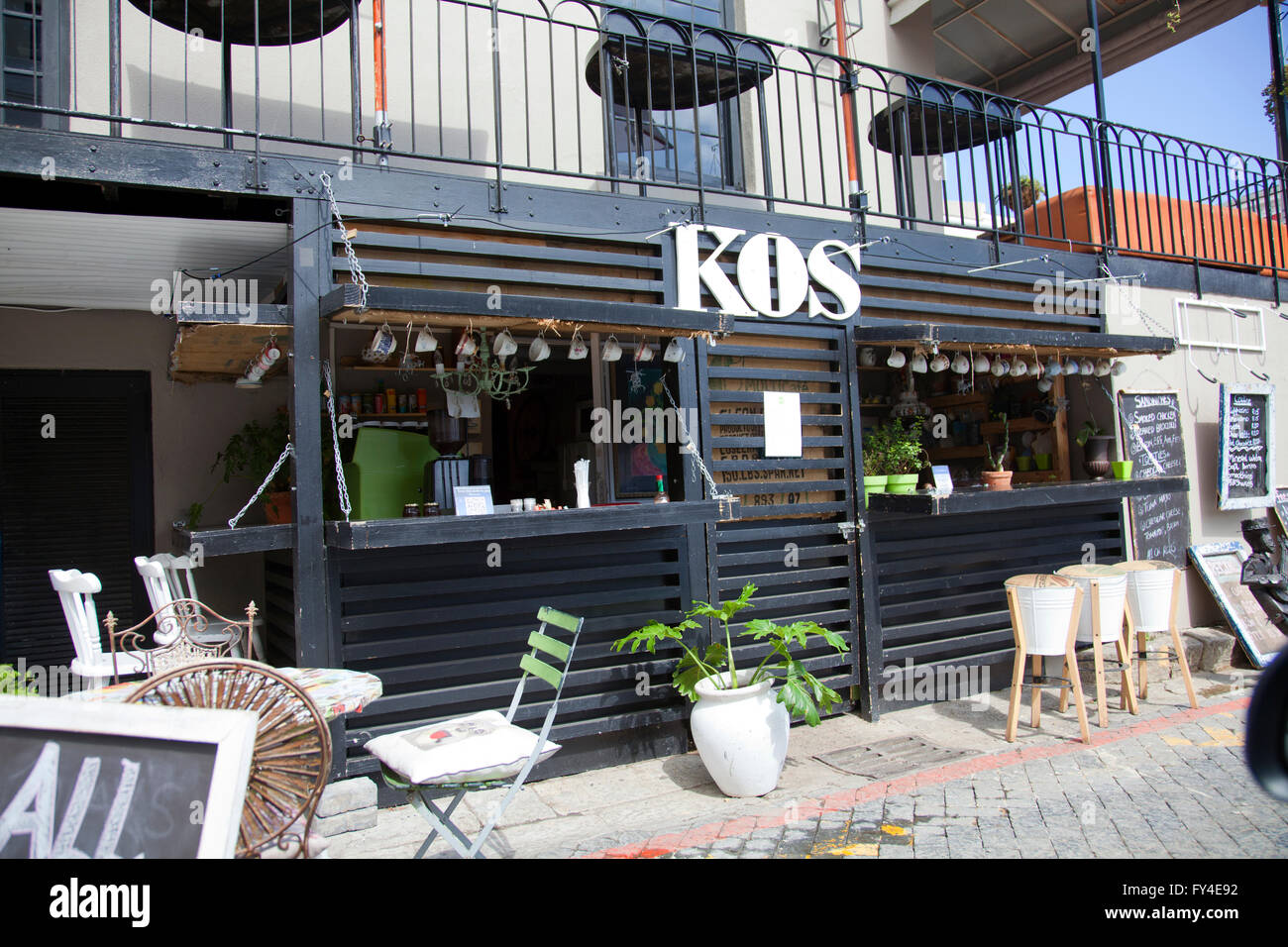 Kos Restaurant at The Village in cape Town - South Africa Stock Photo ...