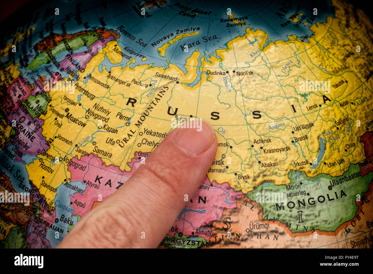 Pointing to russia hi-res stock photography and images - Alamy