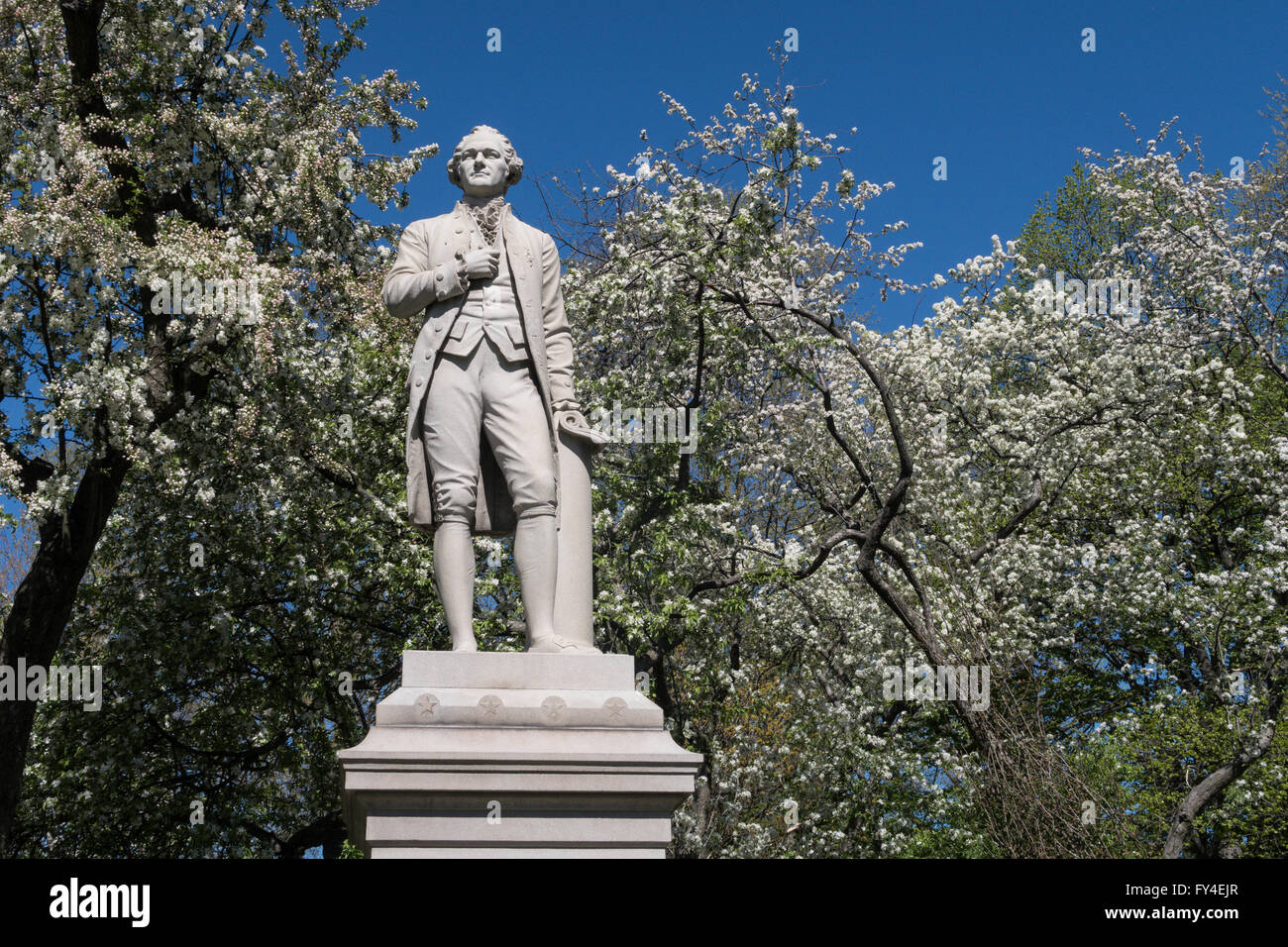 Granite Standing figure (over life-size) of Alexander Hamilton is a ...