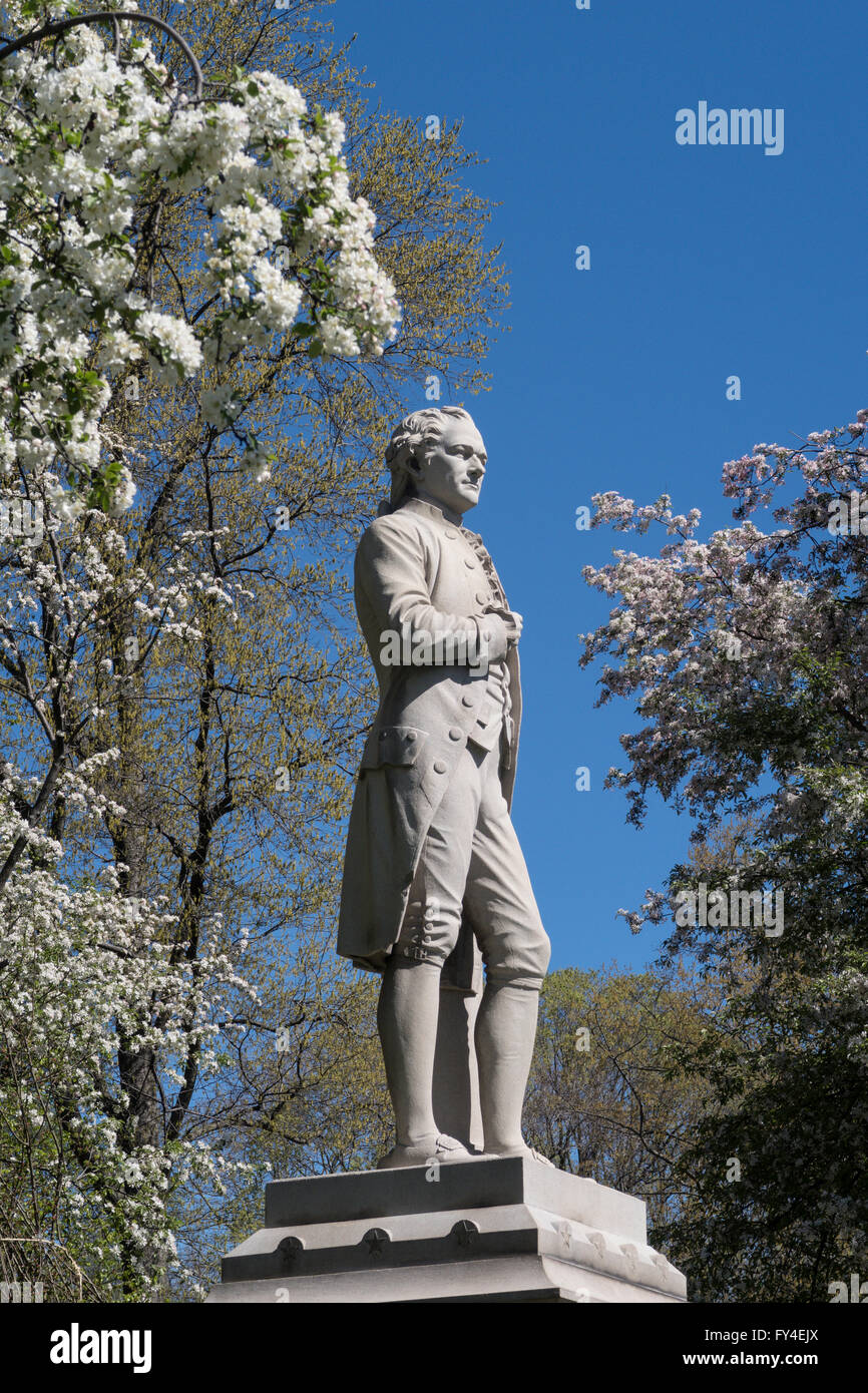Granite Standing figure (over life-size) of Alexander Hamilton is a ...