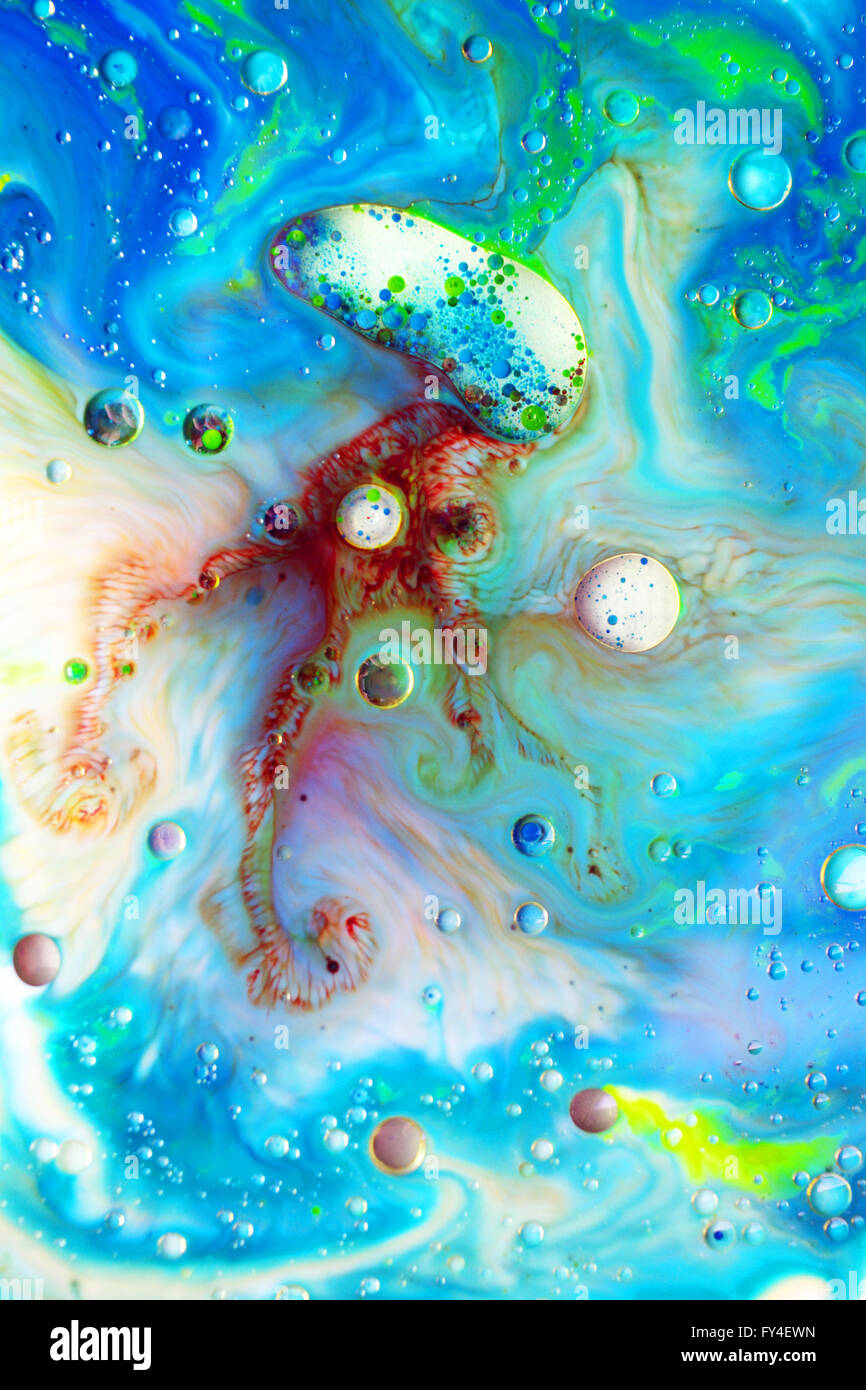Abstract Bubbles Space Theme Stock Photo - Alamy