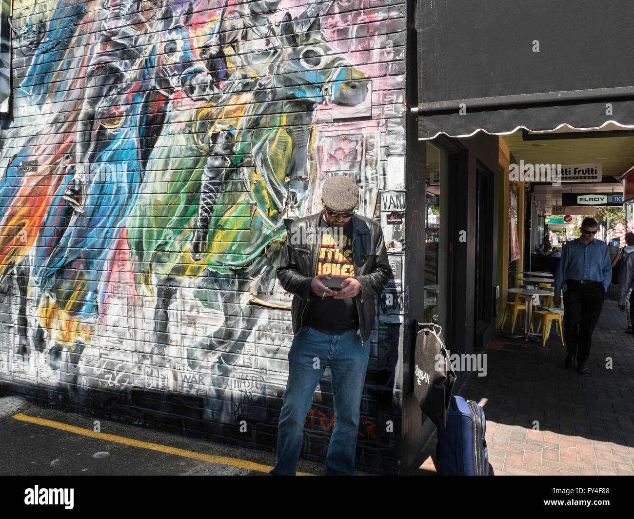 Street Scene with Mural, The City of Perth, Western Australia Stock ...