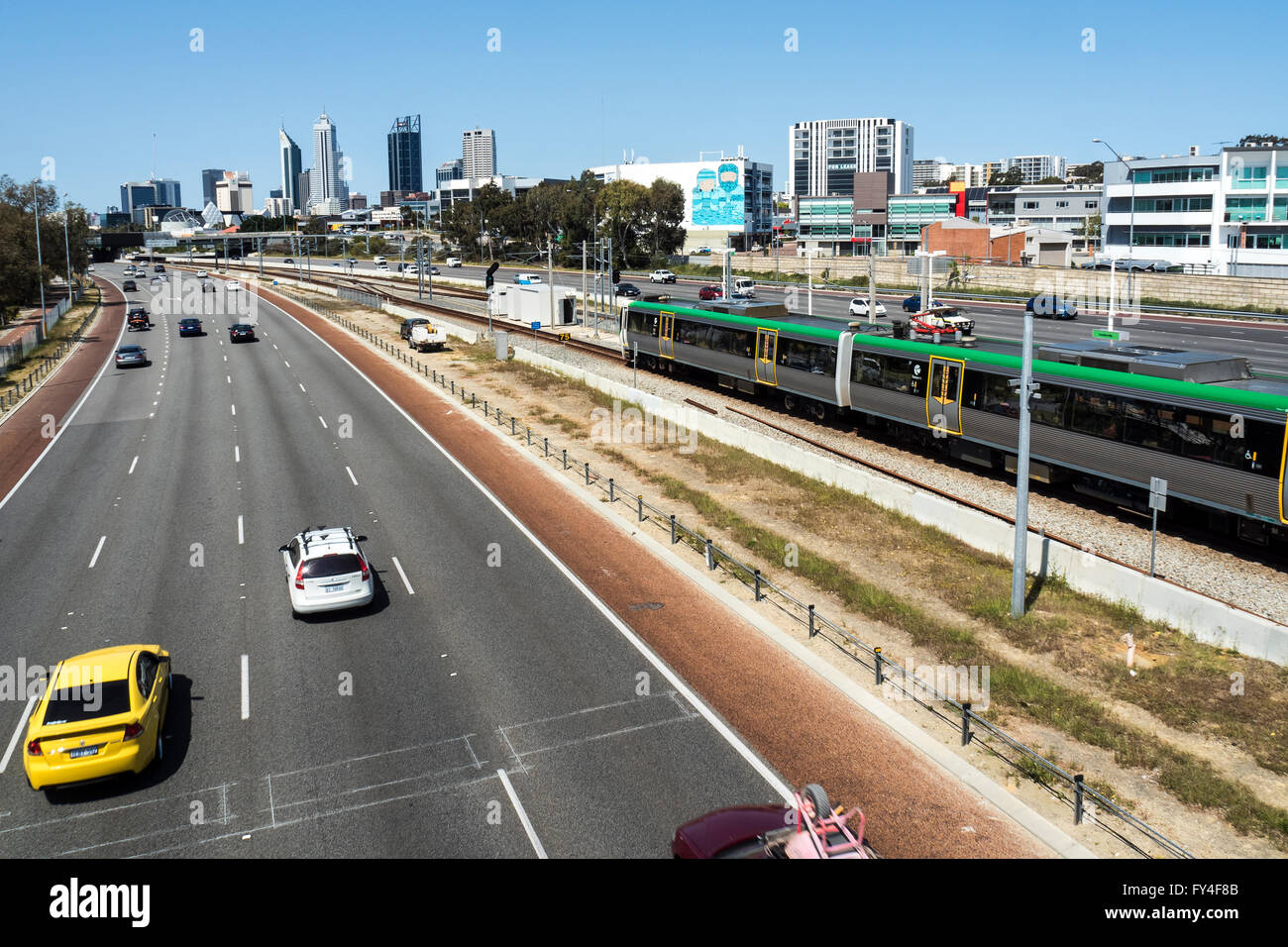 Perth train freeway hi-res stock photography and images - Alamy