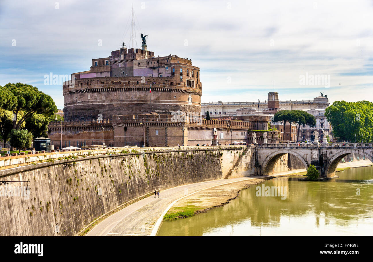 View of Castel Sant'Angelo in Rome Stock Photo - Alamy