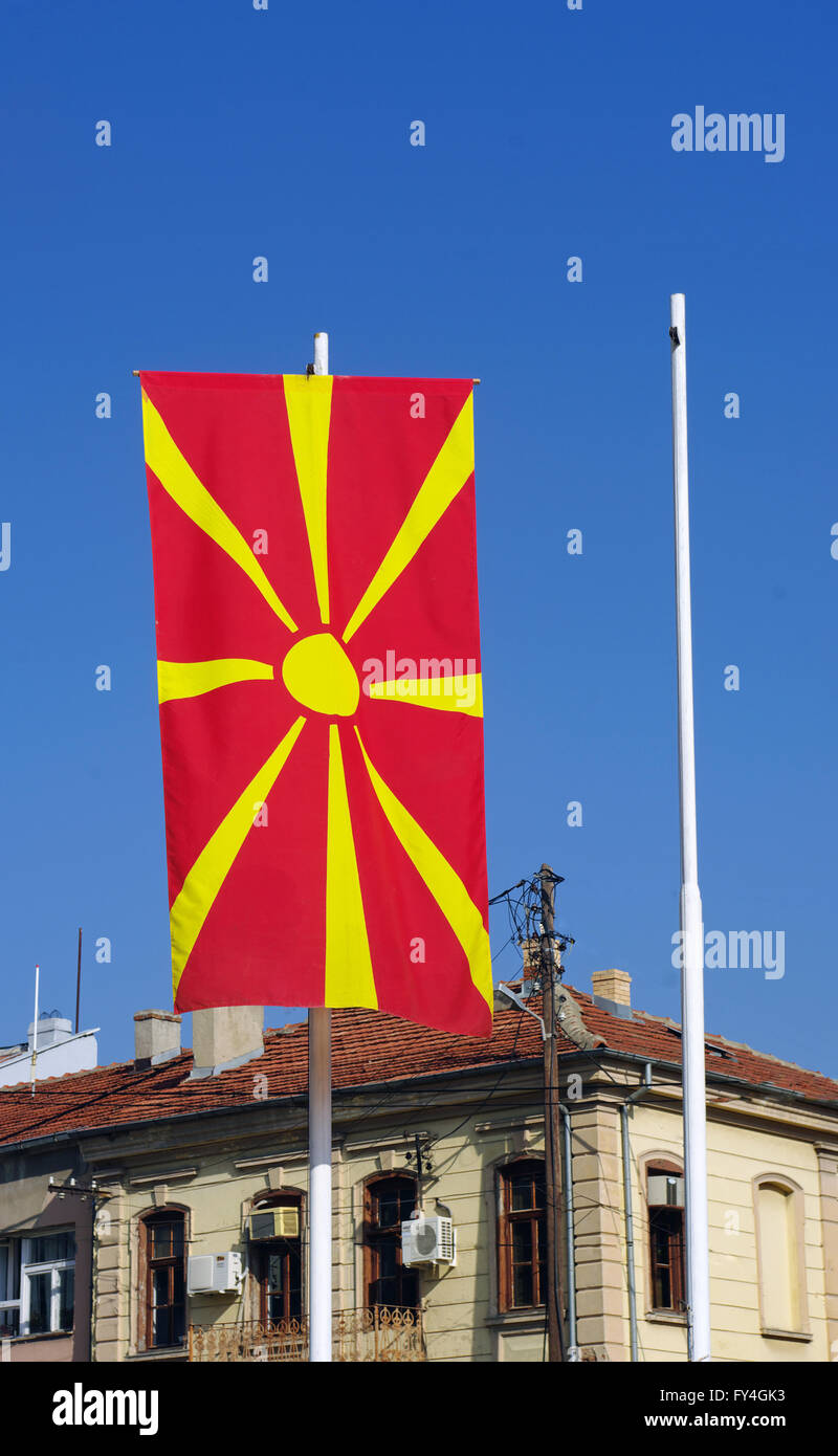 Bitola, Macedonia, Flag Stock Photo - Alamy