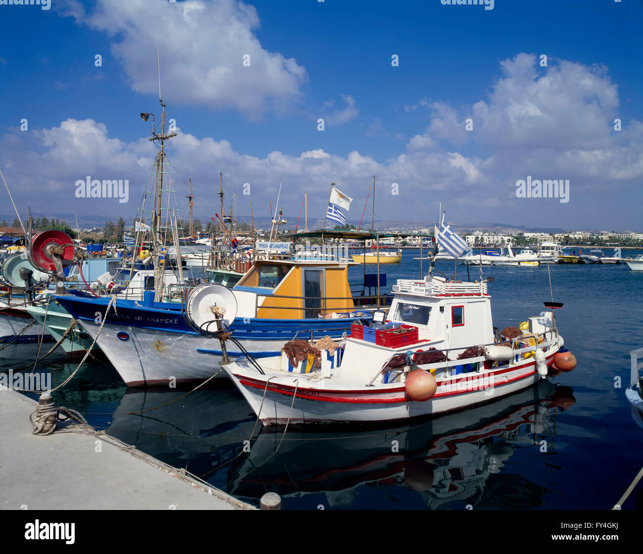 Cyprus fishing boats boat hi-res stock photography and images - Alamy