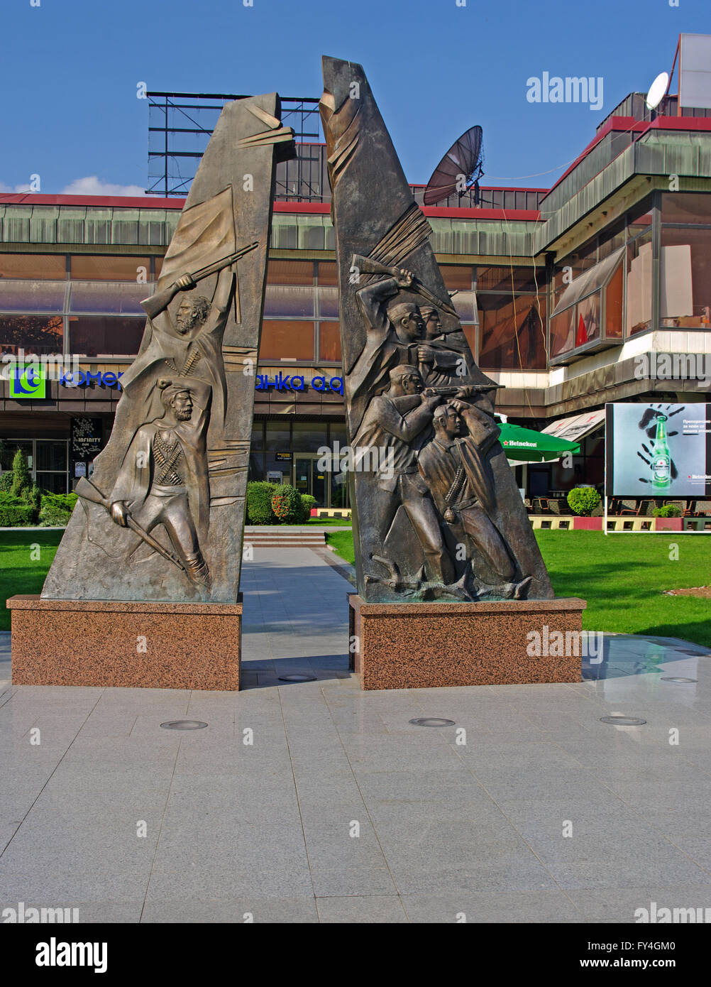 War Sculture, Bitola, Macedonia Stock Photo - Alamy