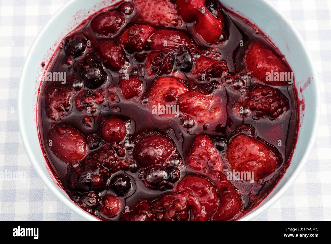 Cooked summer fruits Stock Photo - Alamy