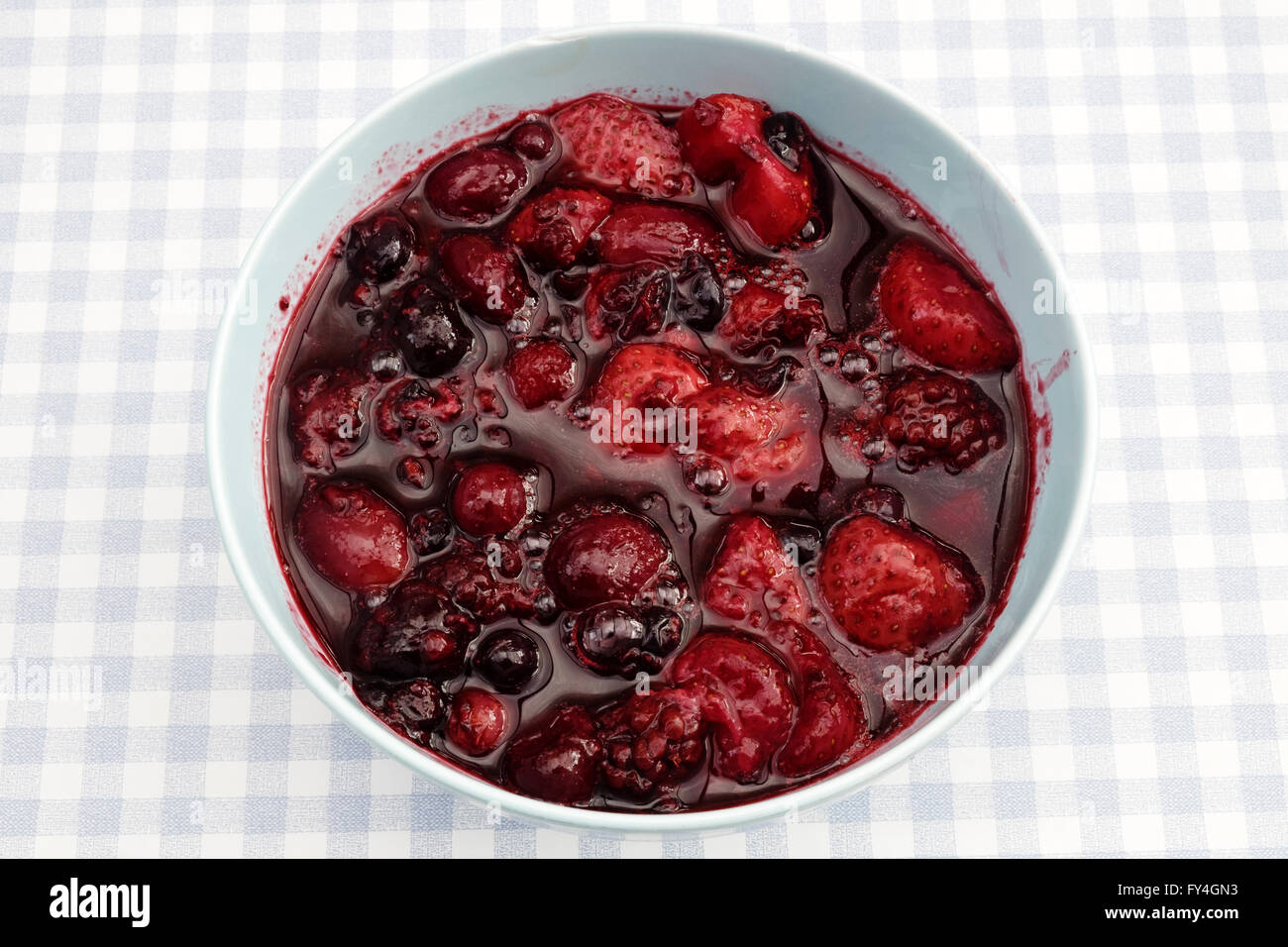 Cooked summer fruits Stock Photo - Alamy