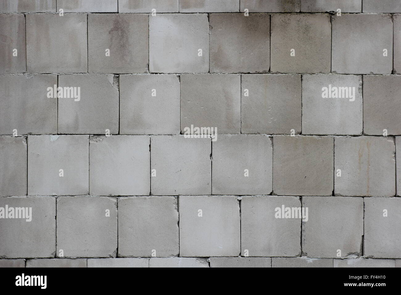 Wall made from concrete blocks usable as background or texture Stock ...