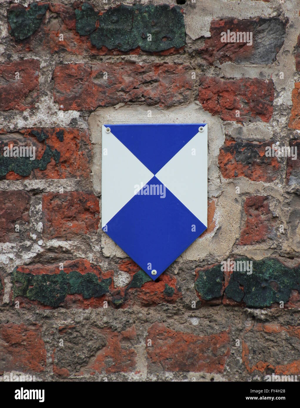 Sign indicating a building protected as cultural heritage in Germany ...
