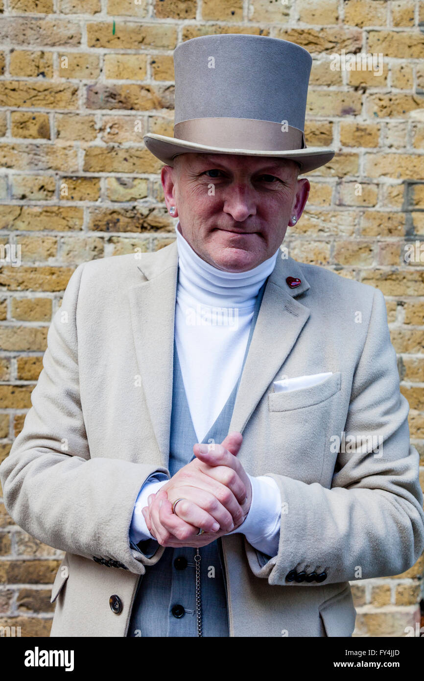 A Man Dressed In Traditional Clothes, Old Spitalfields Sunday Market ...