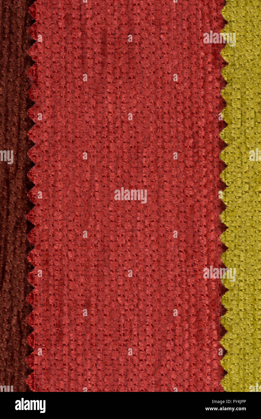 Closeup detail of red fabric texture background Stock Photo - Alamy