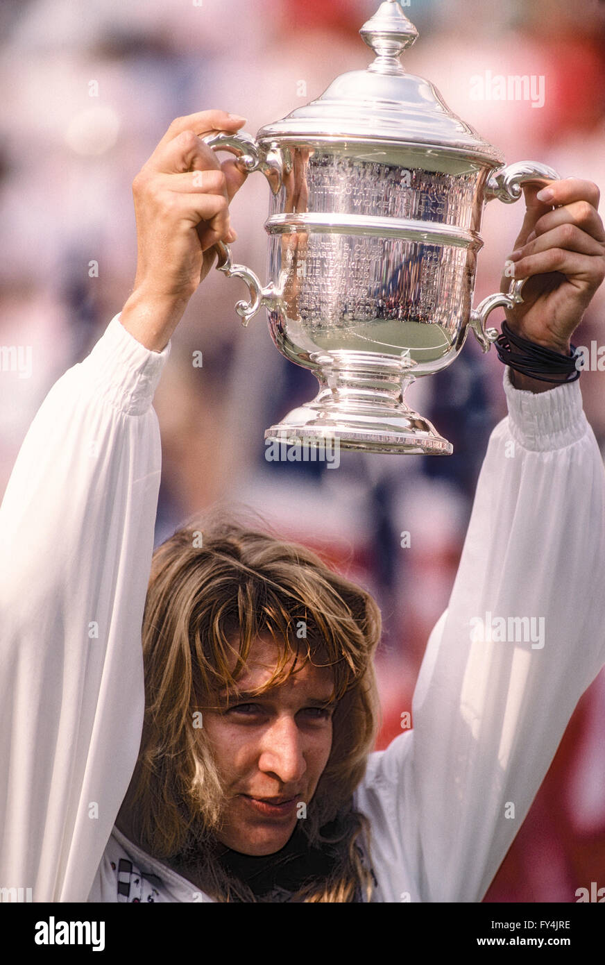 Steffi graf at 1989 us open hi-res stock photography and images - Alamy