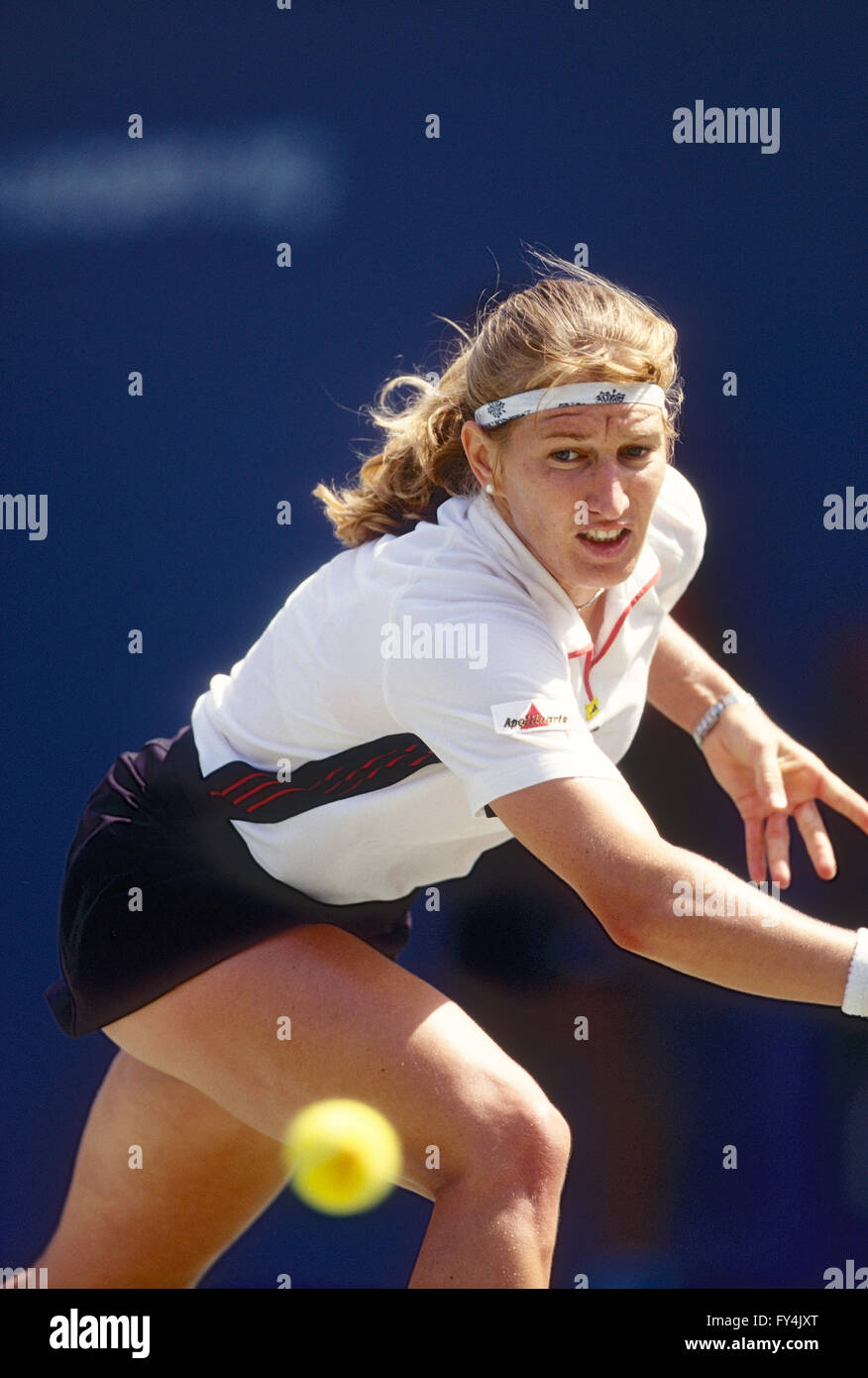 Steffi Graf (GER) competing at the 1998 US Open Stock Photo - Alamy