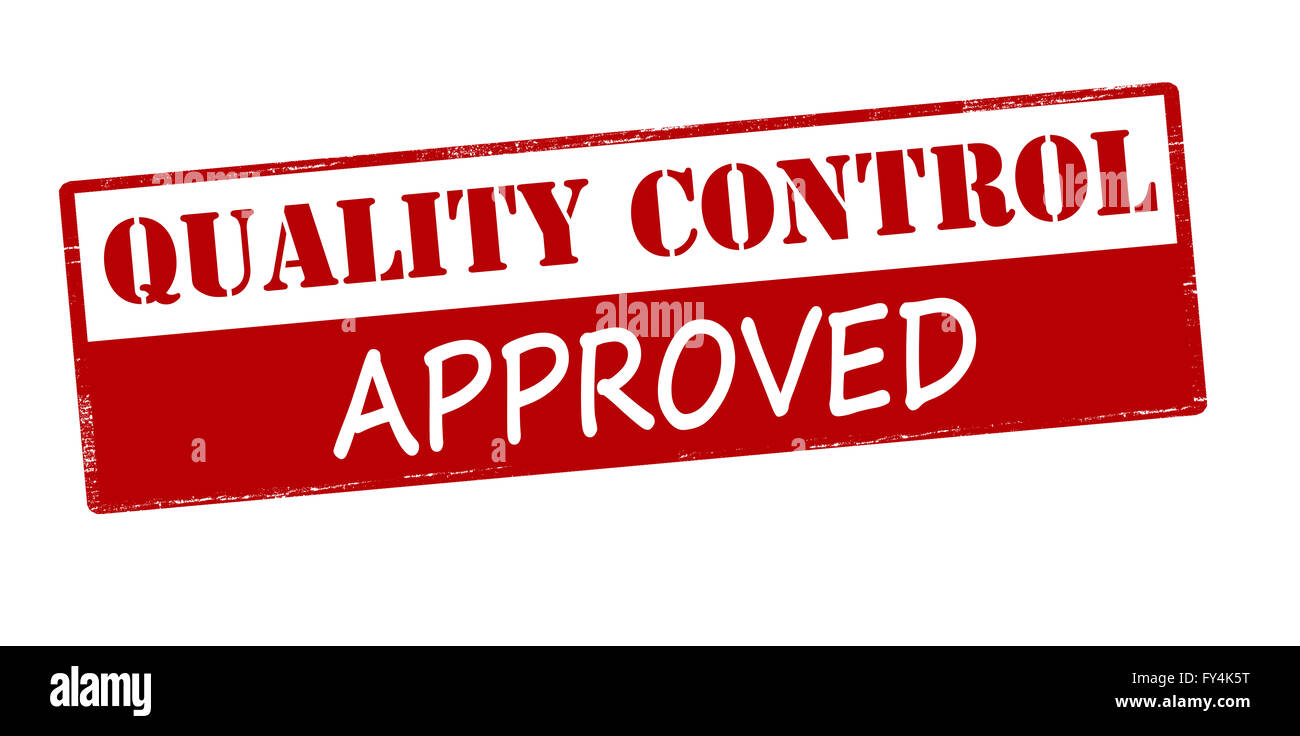 Rubber stamp with text quality control approved inside, vector ...