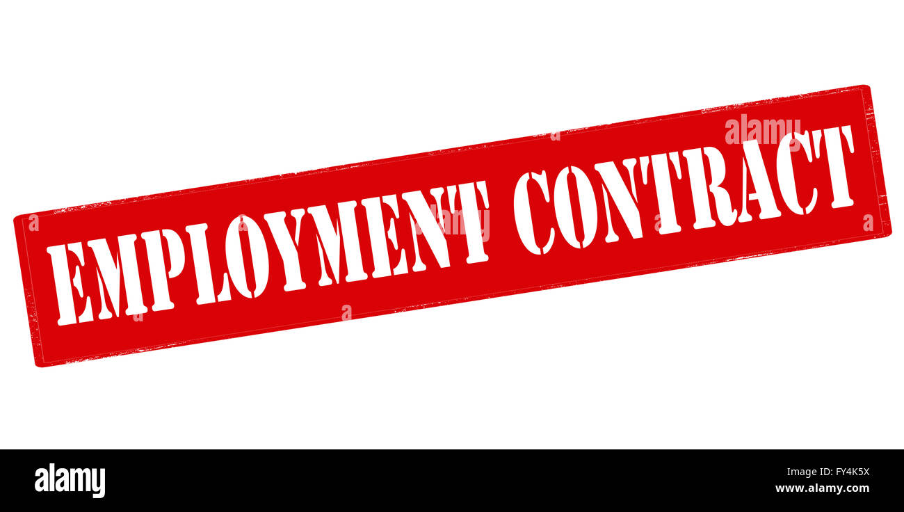 Rubber stamp with text employment contract inside, vector illustration ...