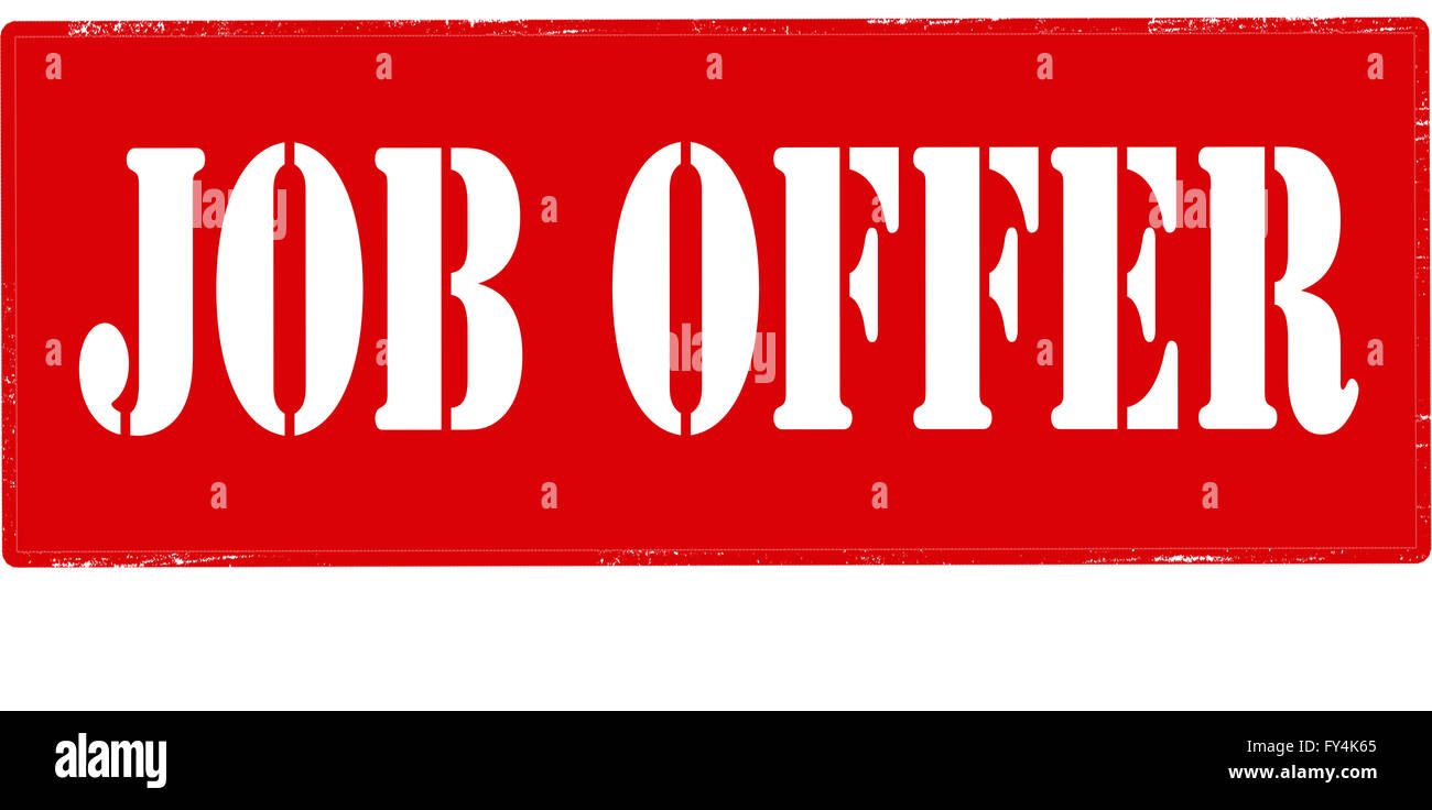 Job offer illustration hi-res stock photography and images - Alamy