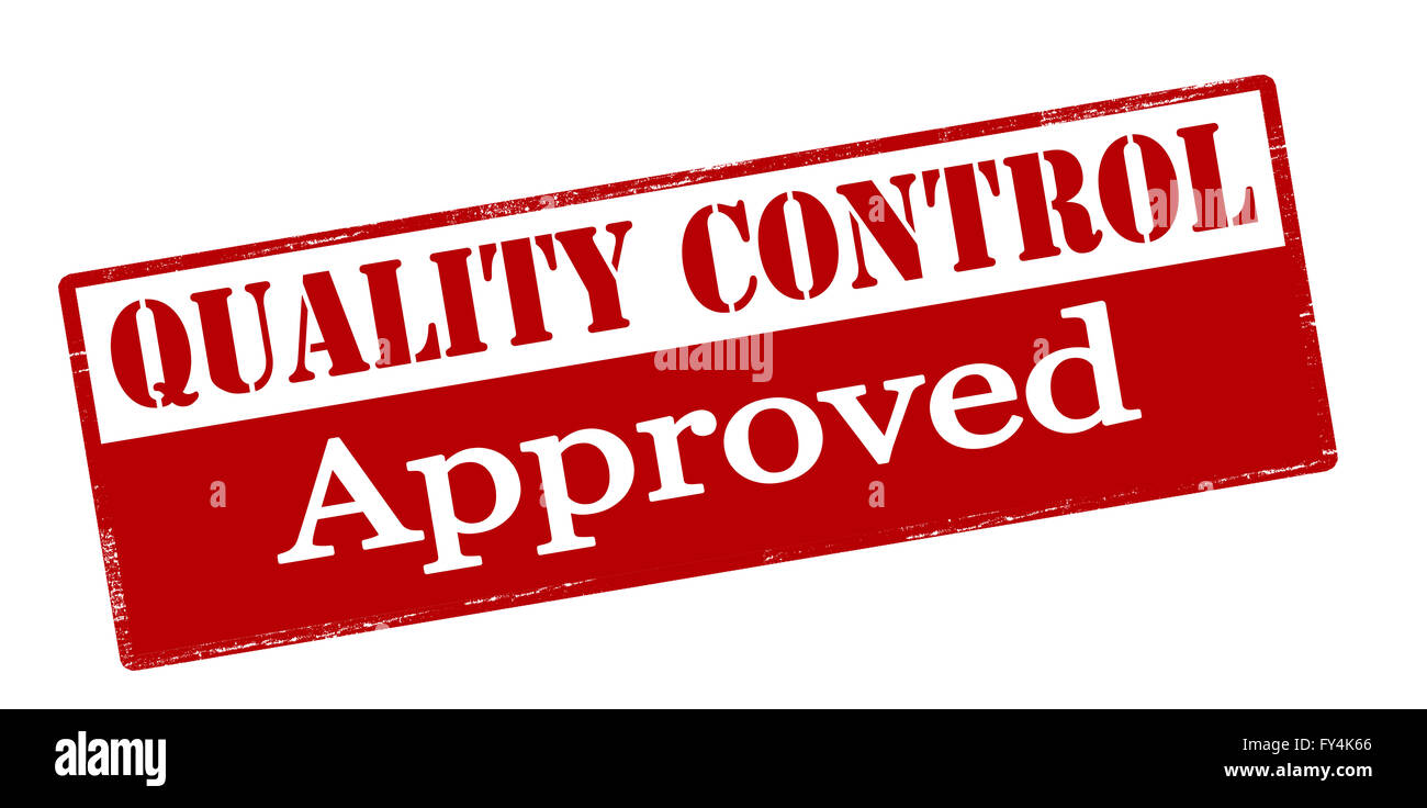 Rubber stamp with text quality control approved inside, vector ...