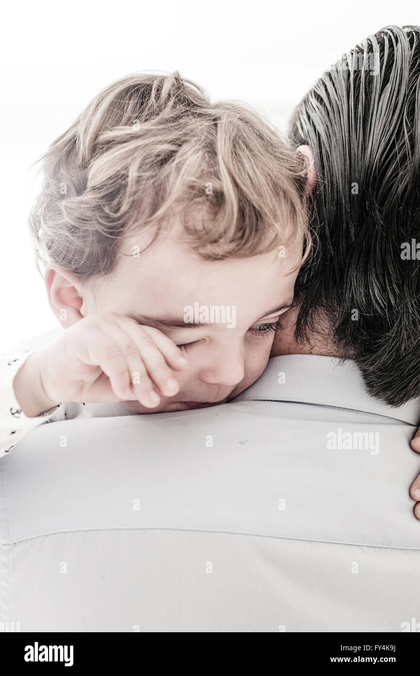 A Girl Crying In A Boys Arms