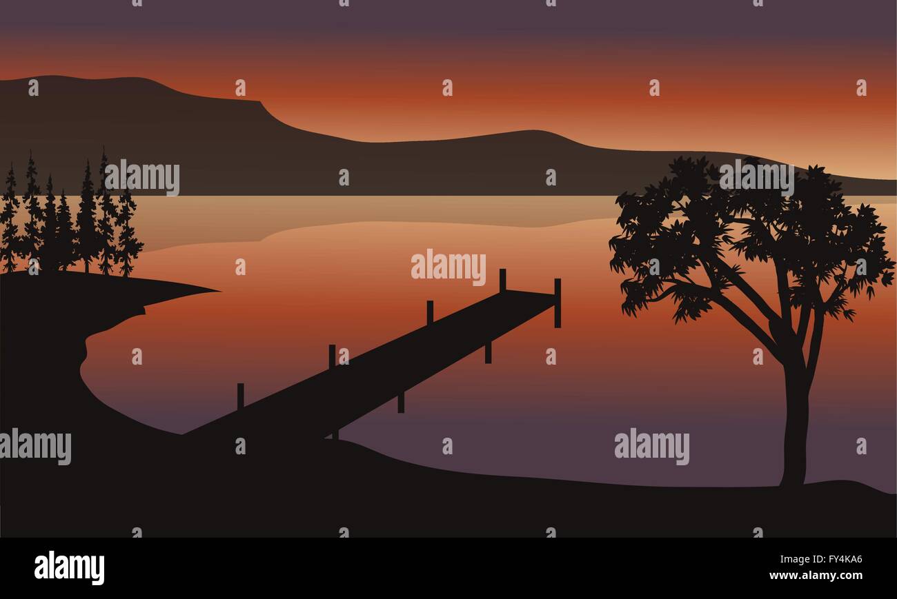 Tall pier Stock Vector Images - Alamy
