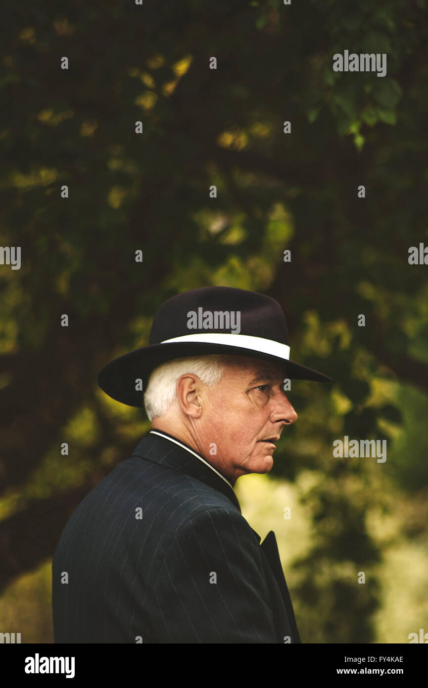 Old man with hat hi-res stock photography and images - Alamy