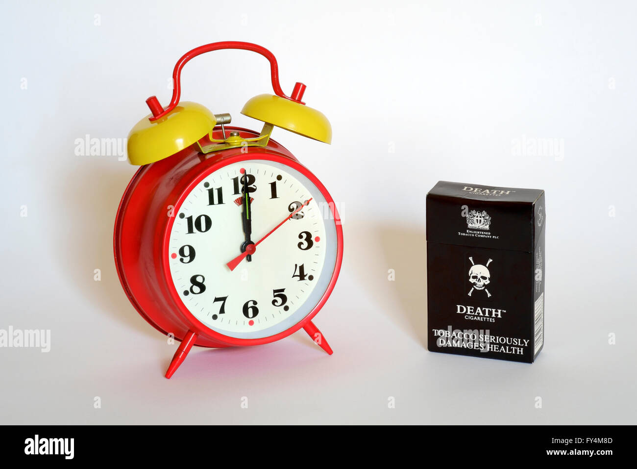 Cigarette And Alarm Clock