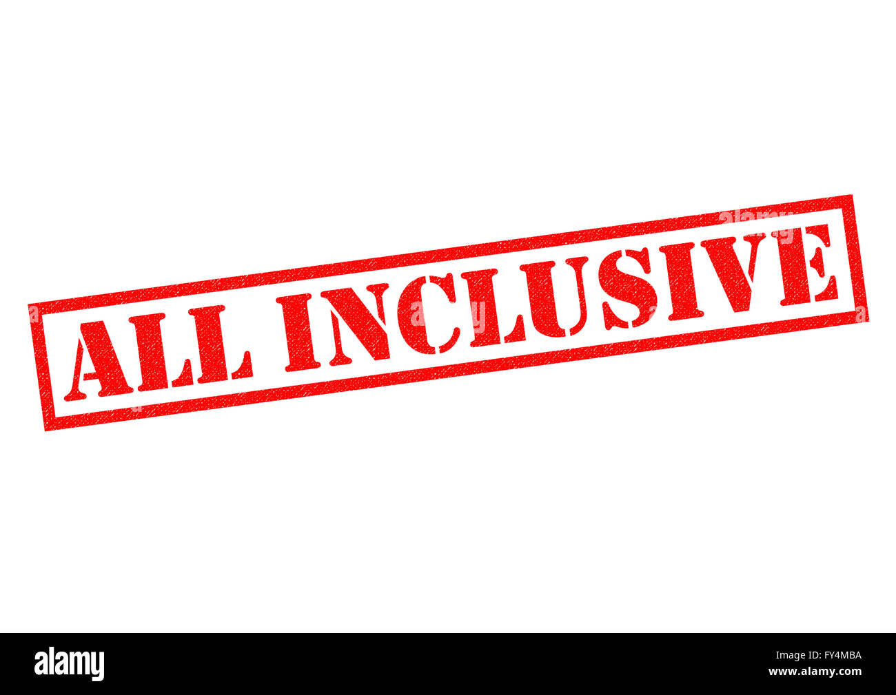 ALL INCLUSIVE red Rubber Stamp over a white background Stock Photo - Alamy