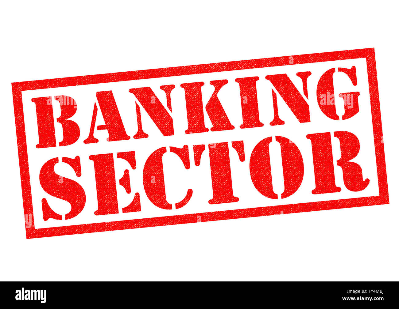 BANKING SECTOR red Rubber Stamp over a white background Stock Photo - Alamy