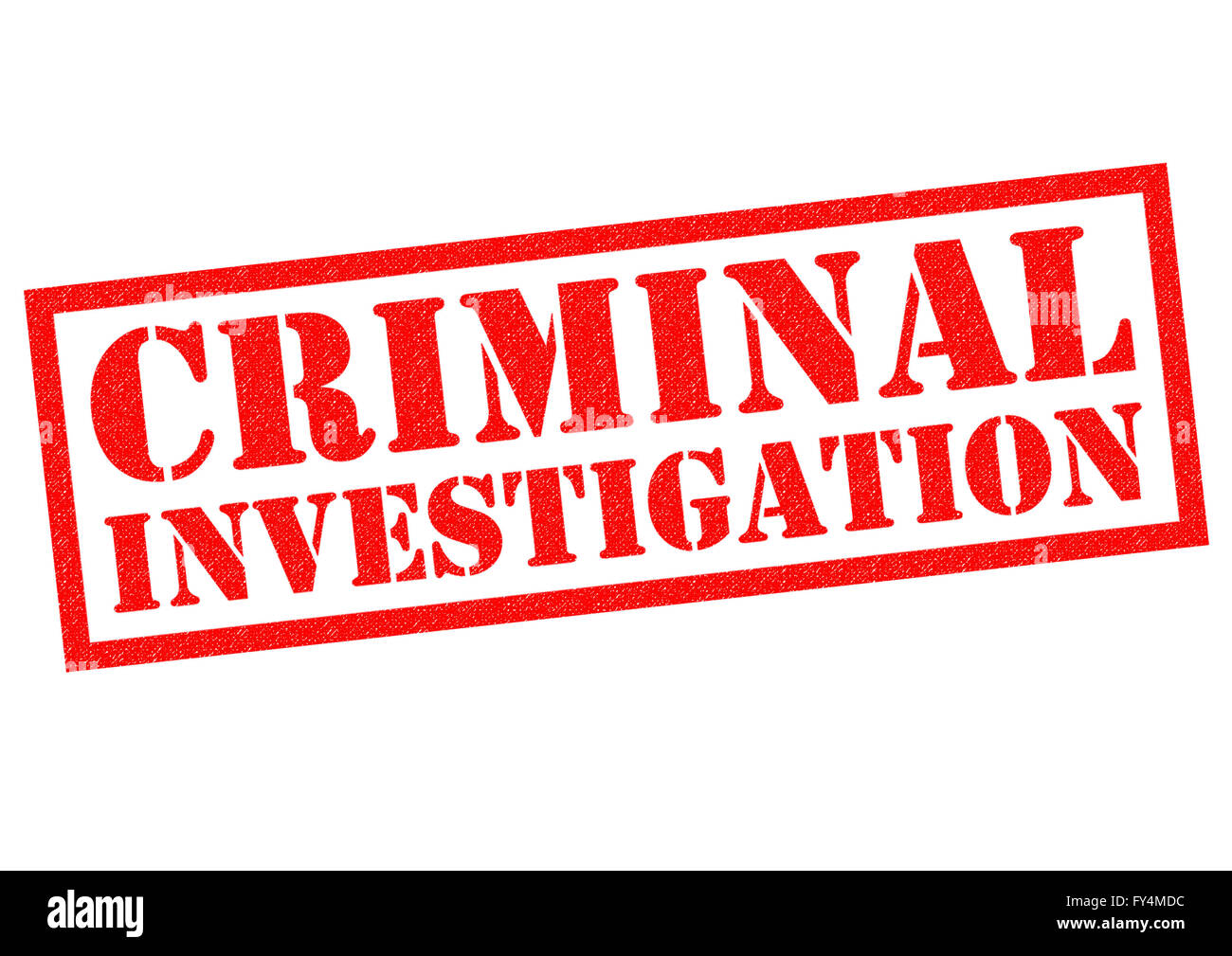 CRIMINAL INVESTIGATION red Rubber Stamp over a white background Stock ...