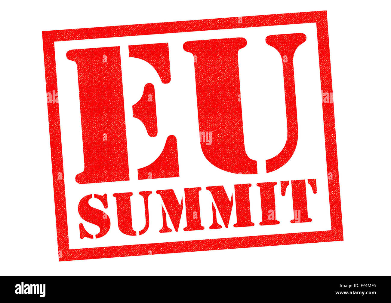 EU SUMMIT red Rubber Stamp over a white background Stock Photo - Alamy
