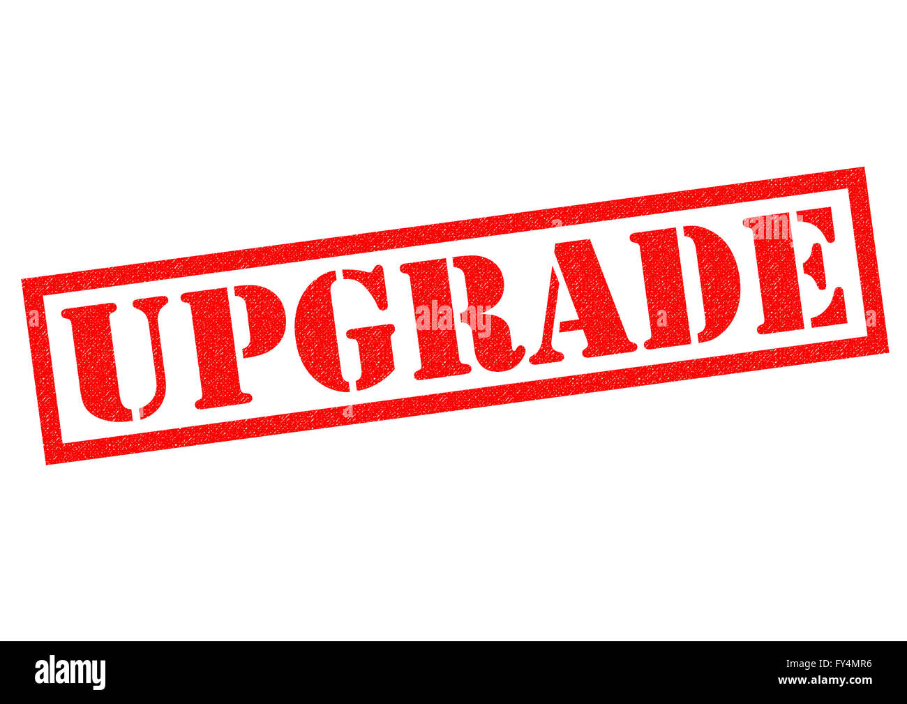 UPGRADE red Rubber Stamp over a white background Stock Photo - Alamy