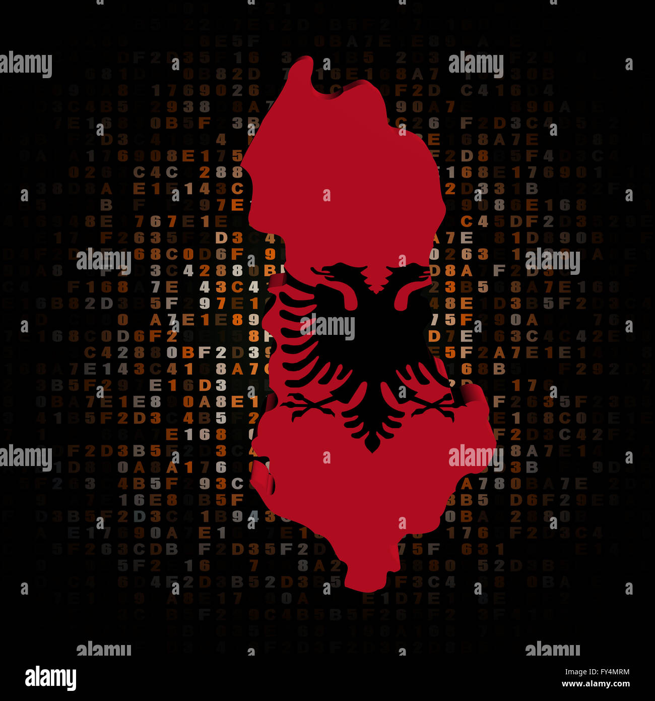 Albanian map hi-res stock photography and images - Alamy