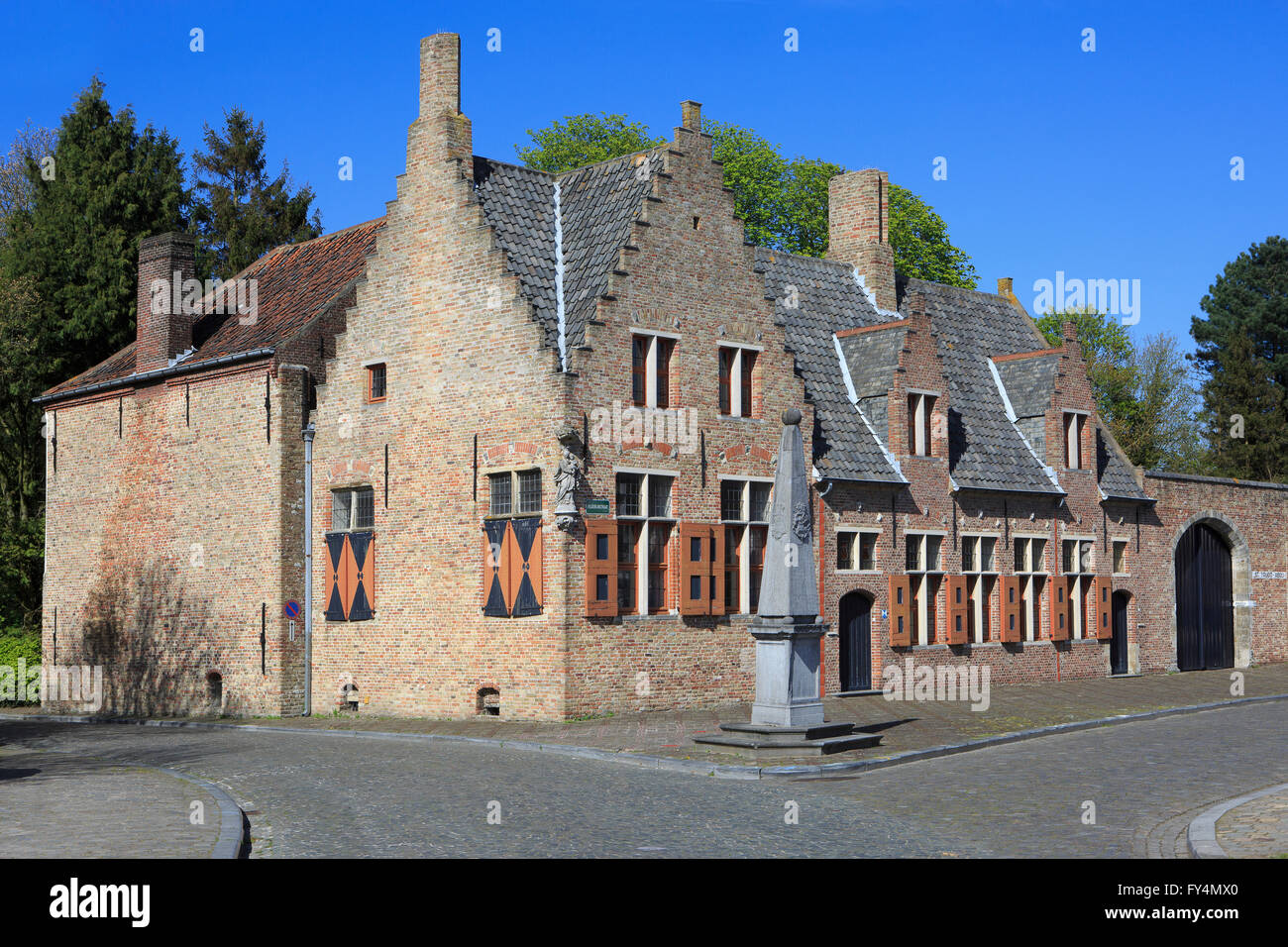Entrance to the Saint Trudo's Abbey in Sint-Kruis (Bruges), Belgium ...