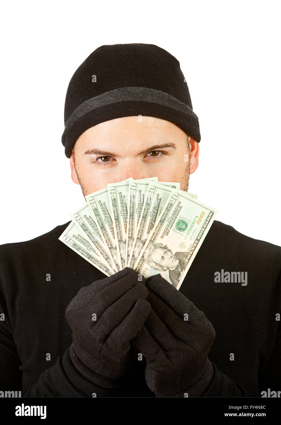 Series with Caucasian male as a burglar or thief, sneaking in a window ...