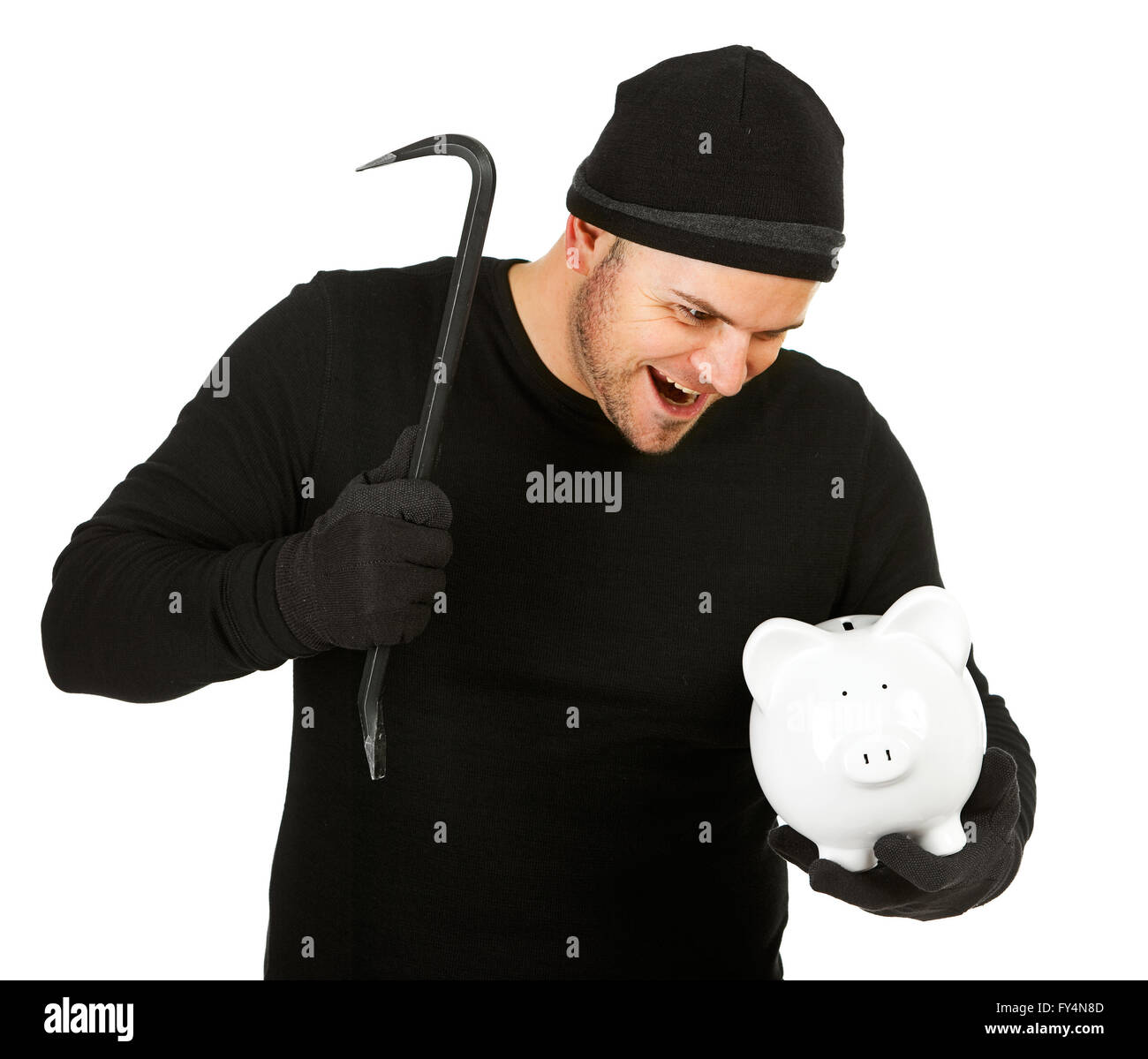 Series with Caucasian male as a burglar or thief, sneaking in a window ...