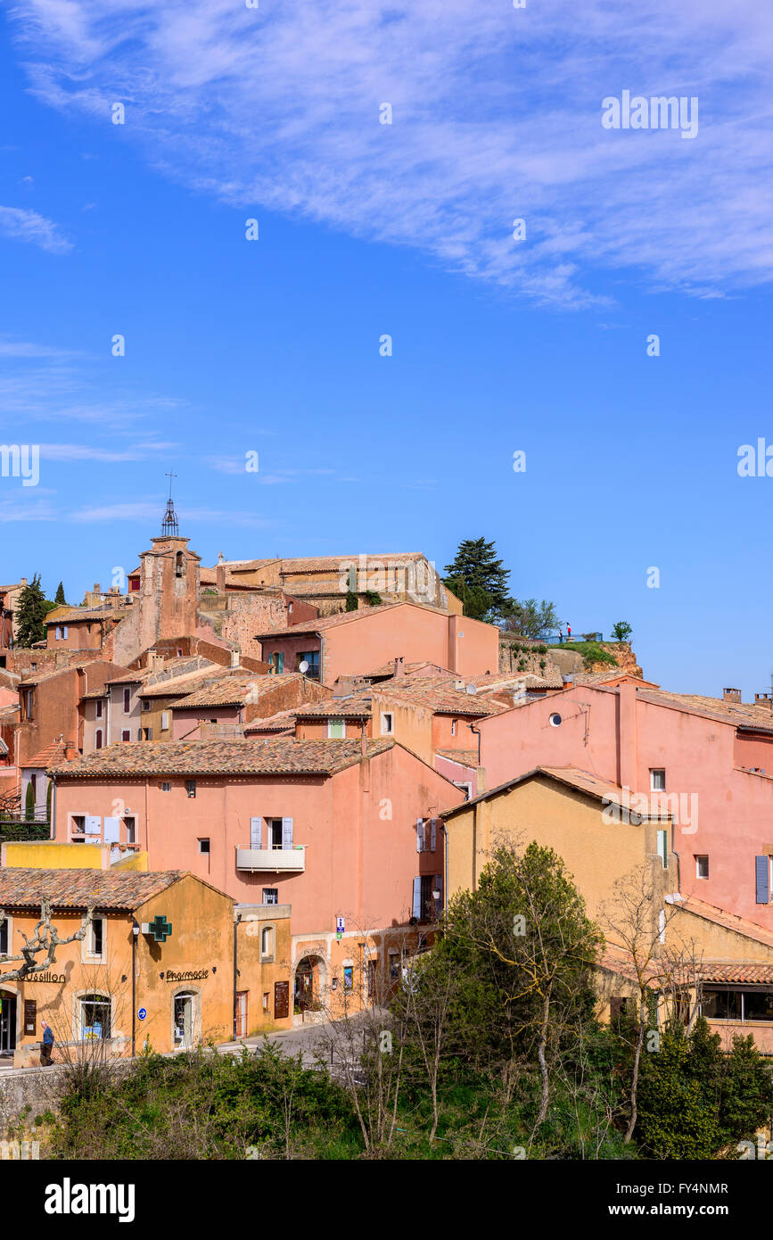 Village de Roussillon Vaucluse Haute Provence France 84 Stock Photo - Alamy
